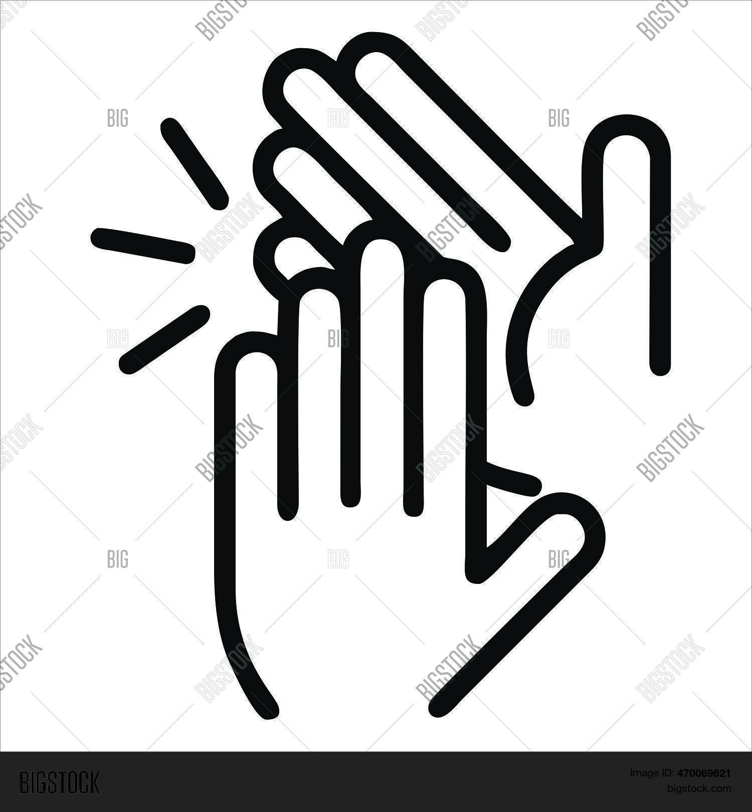 Clapping Hands Icon. Vector & Photo (Free Trial) | Bigstock