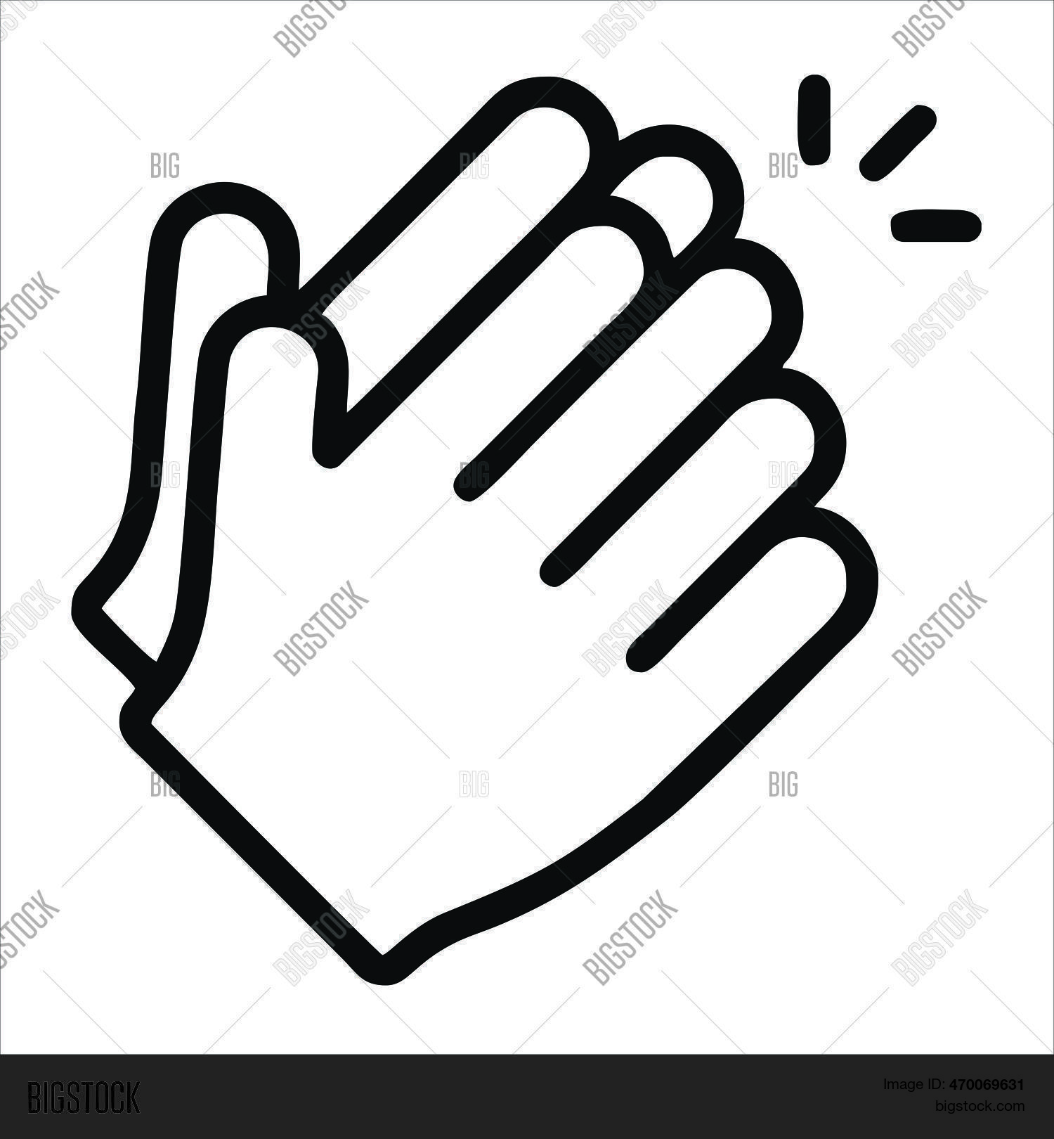 Clapping Hands Icon. Vector & Photo (Free Trial) | Bigstock