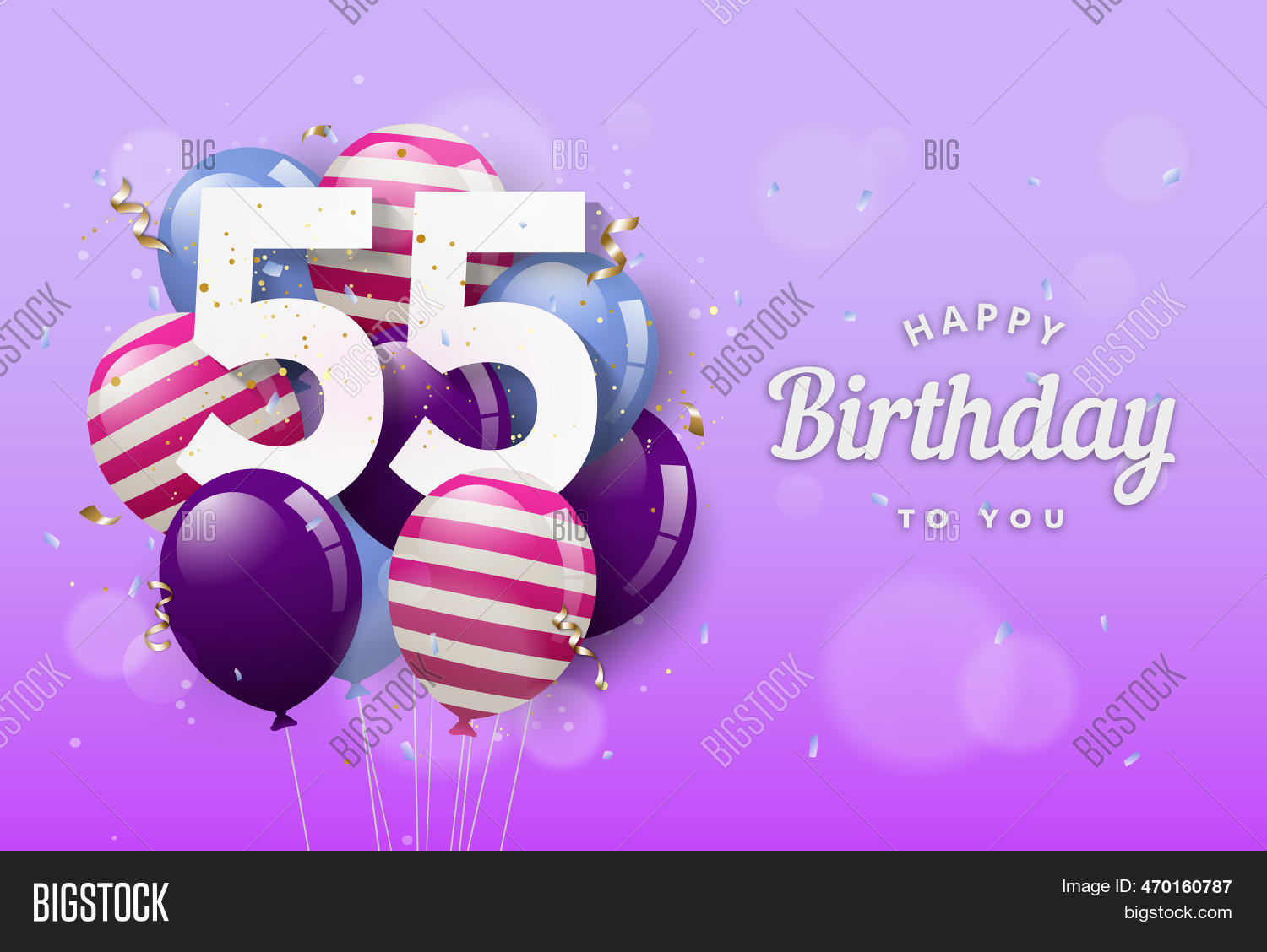 Happy 55th Birthday Image & Photo (Free Trial) | Bigstock