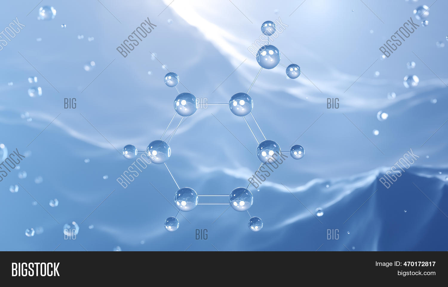 Aniline Molecular Image And Photo Free Trial Bigstock