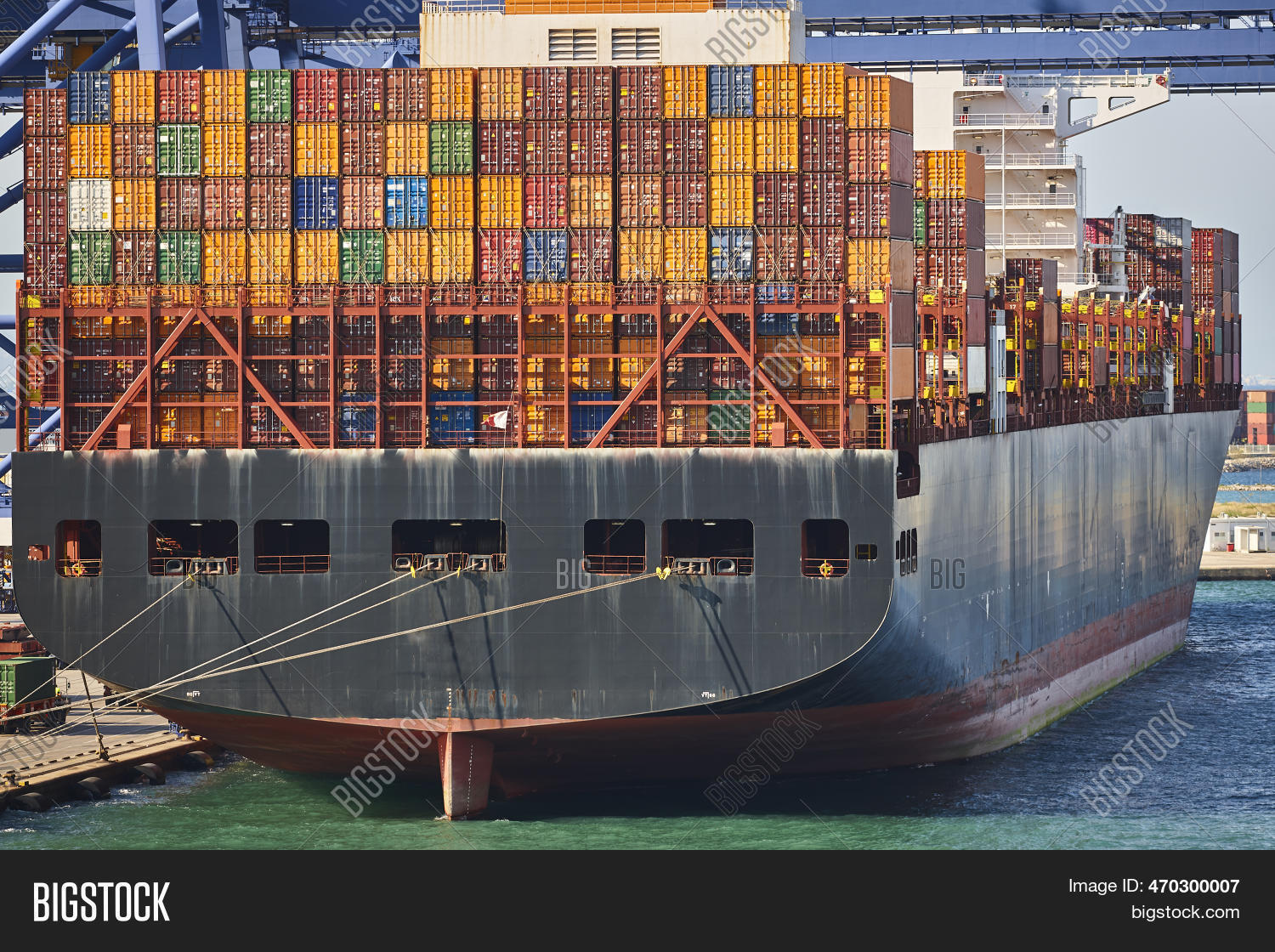 Containers On Vessel. Image & Photo (Free Trial) | Bigstock