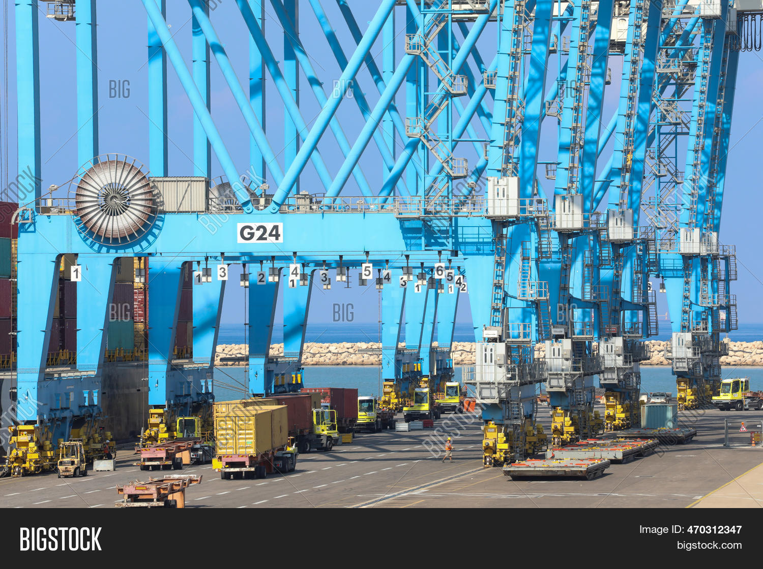Crane Activity Port. Image & Photo (Free Trial) | Bigstock