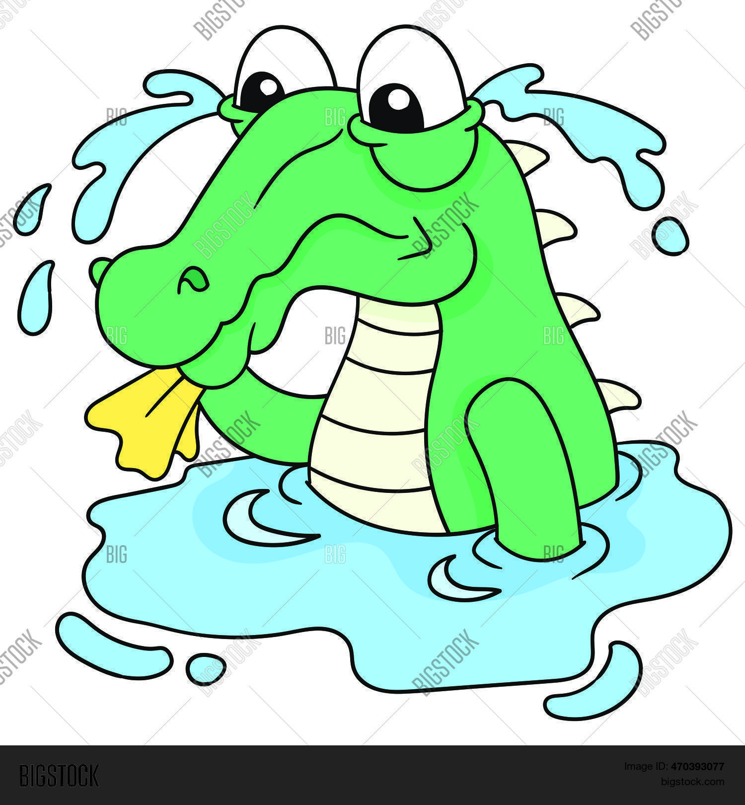 Crocodile Sad Crying Vector & Photo (Free Trial) | Bigstock