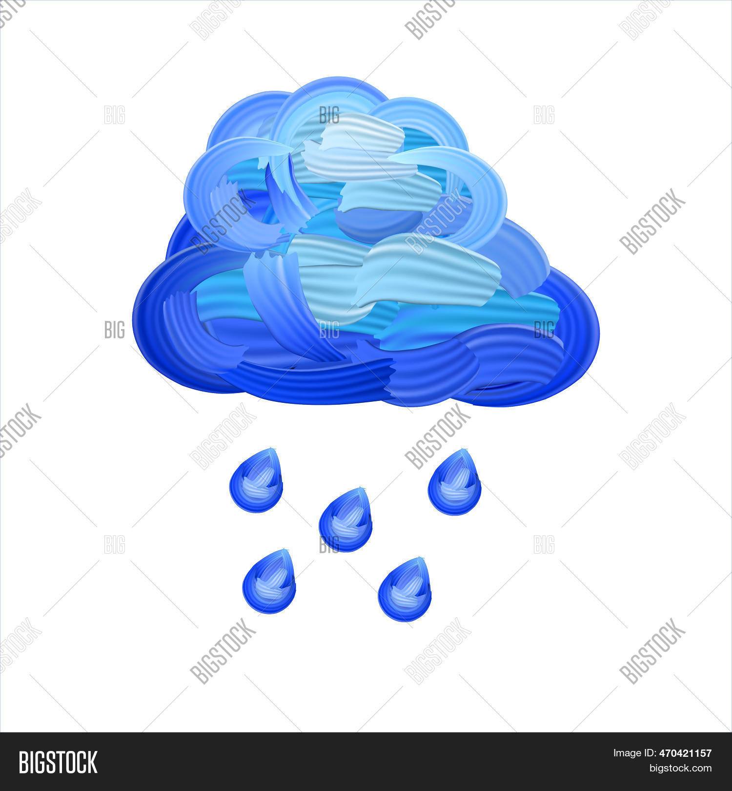 Big Blue Rain Cloud Image & Photo (Free Trial) | Bigstock