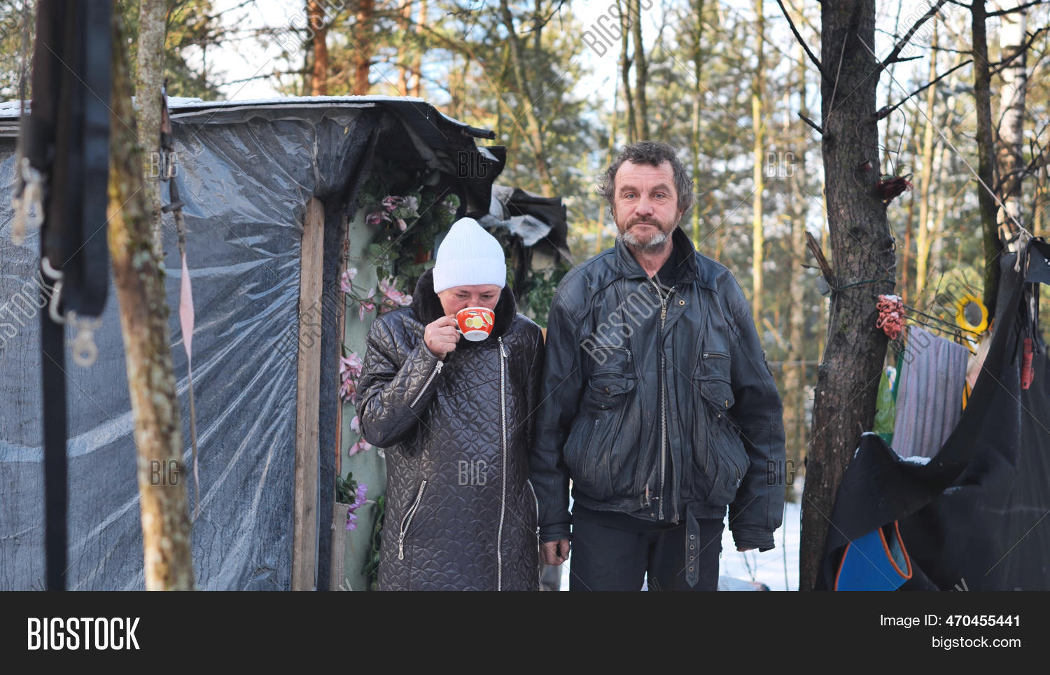 Homeless Man Woman Image & Photo (Free Trial) | Bigstock