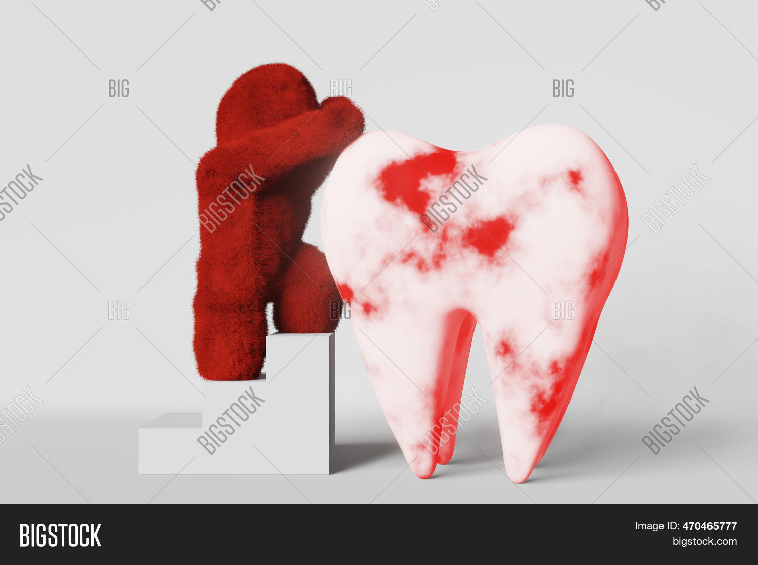 Toothache Red Furry Image & Photo (Free Trial) | Bigstock