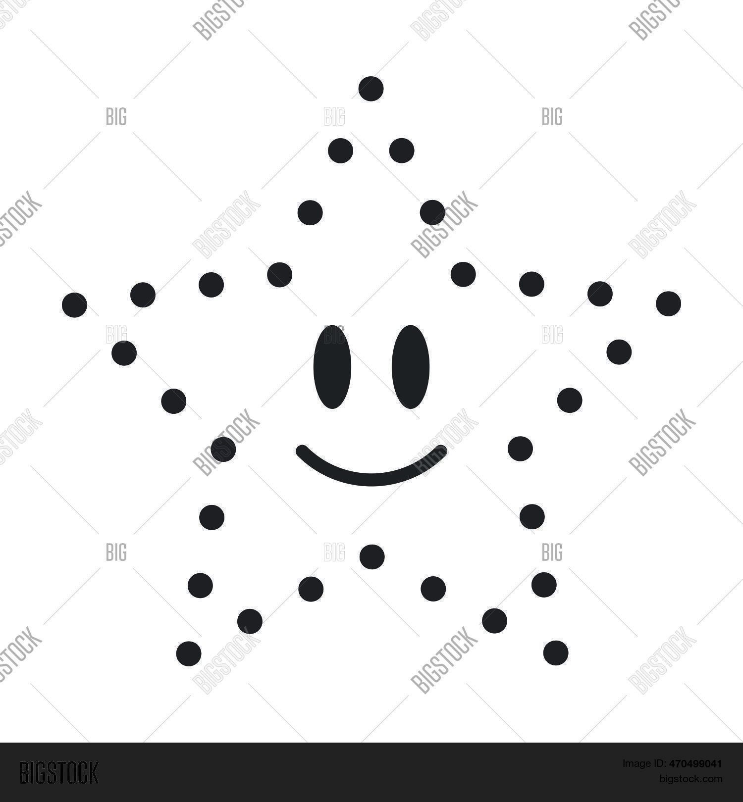 Dotted Star Shape Vector & Photo (Free Trial) | Bigstock