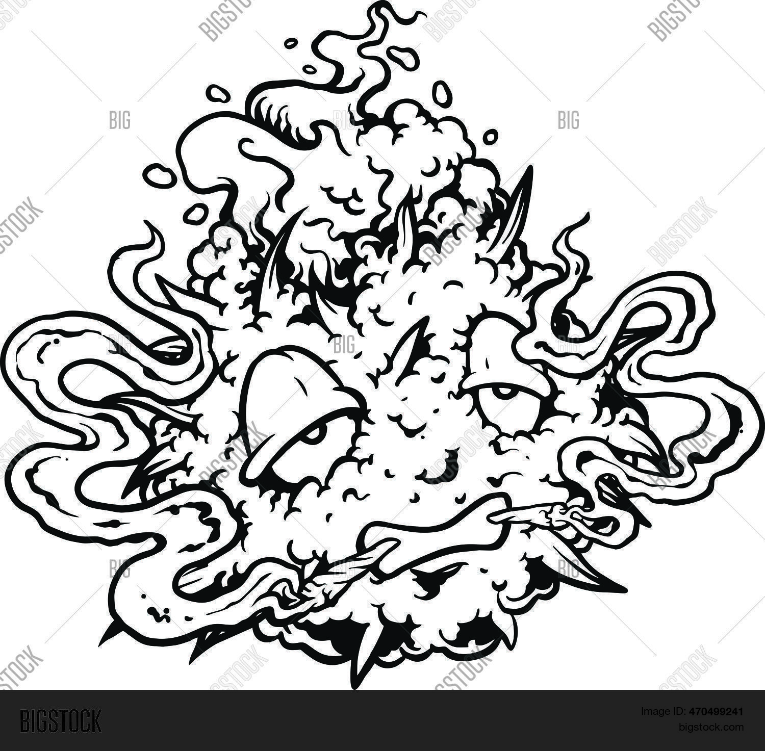 Creepy Cannabis Vector & Photo (Free Trial) | Bigstock