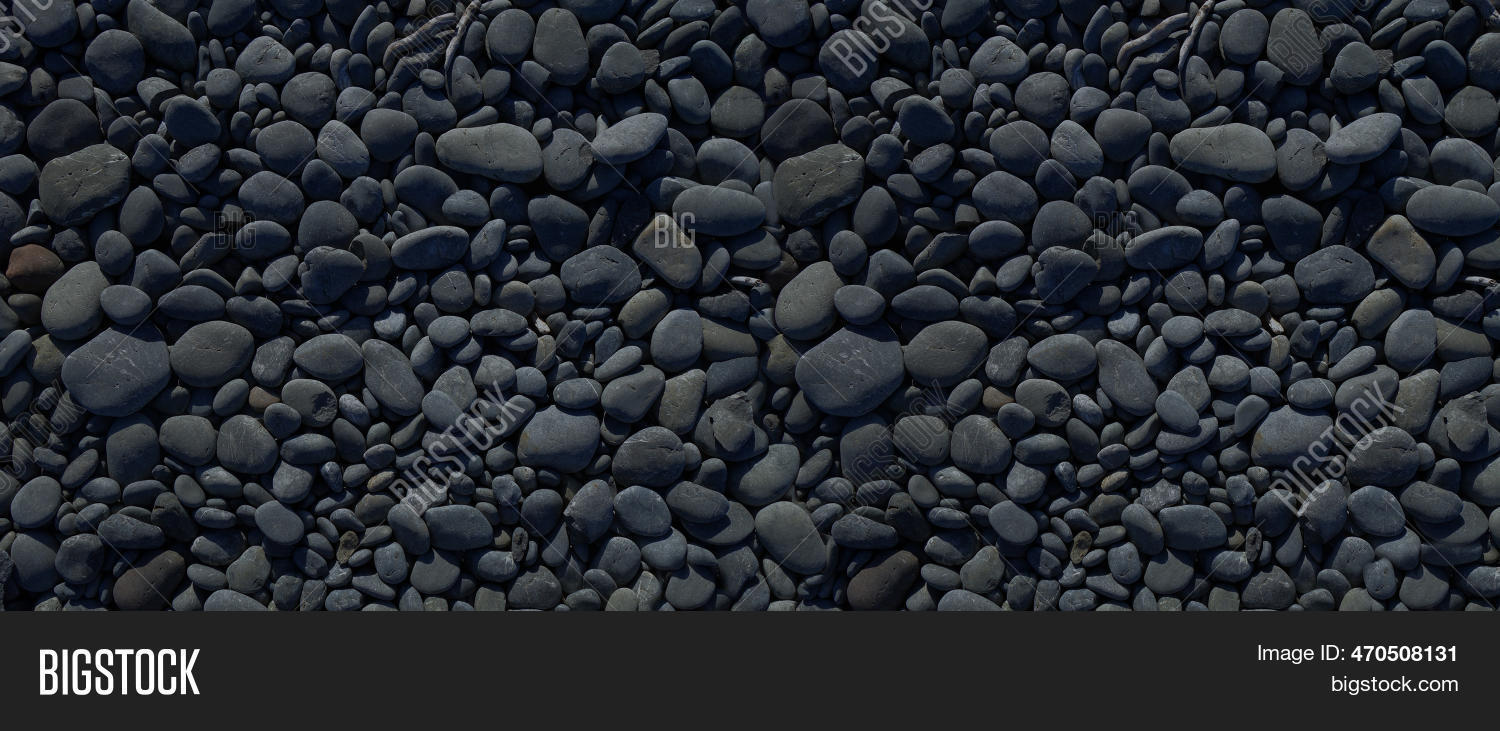 Black Pebbles On Beach Image & Photo (Free Trial) | Bigstock