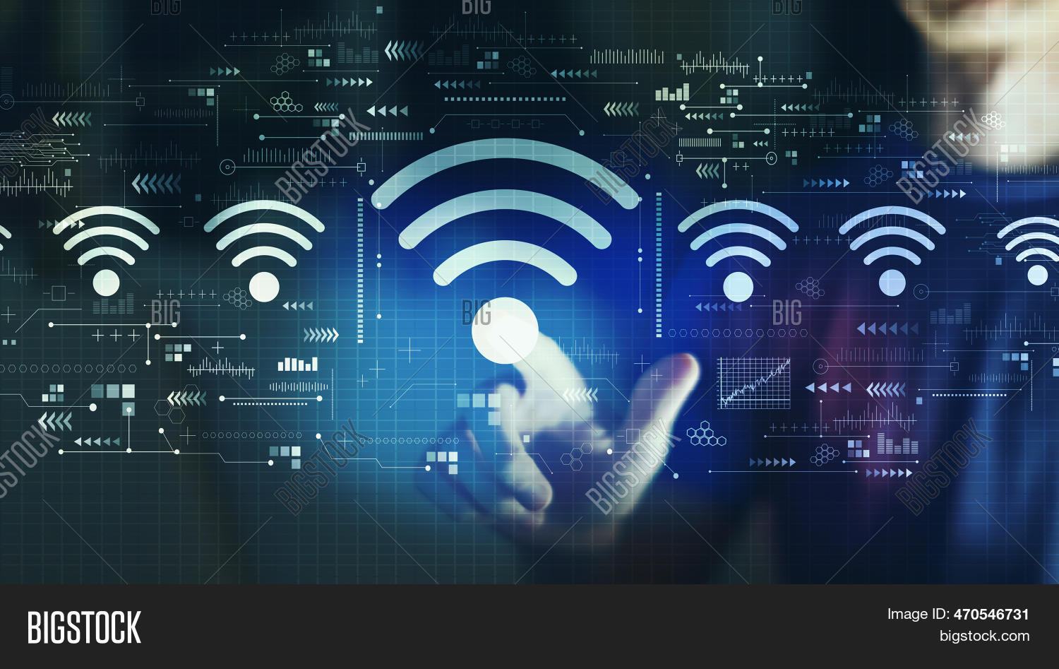 Wifi Theme Young Man Image & Photo (Free Trial) | Bigstock