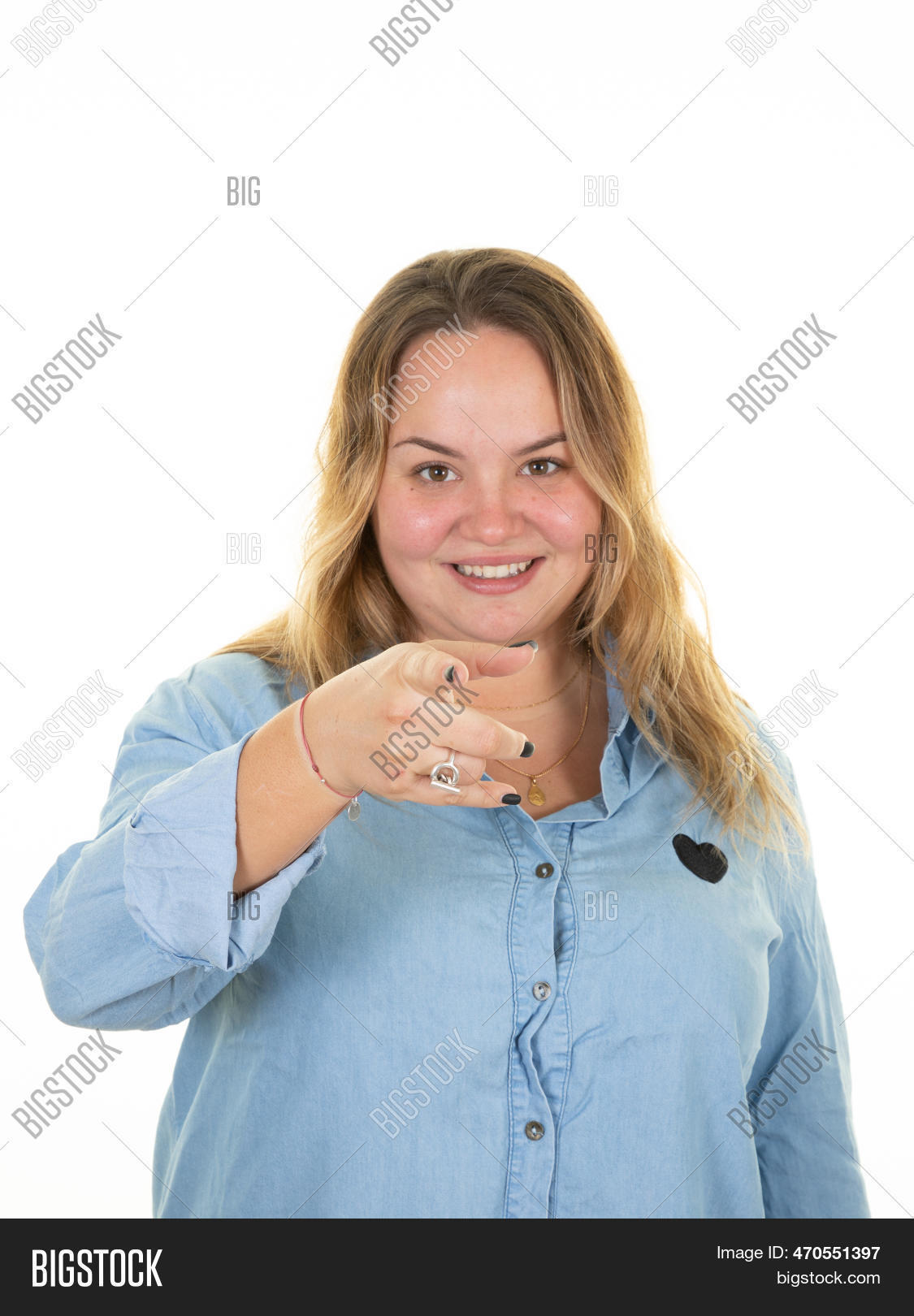 Plus Size Girl Blue Image & Photo (Free Trial) | Bigstock