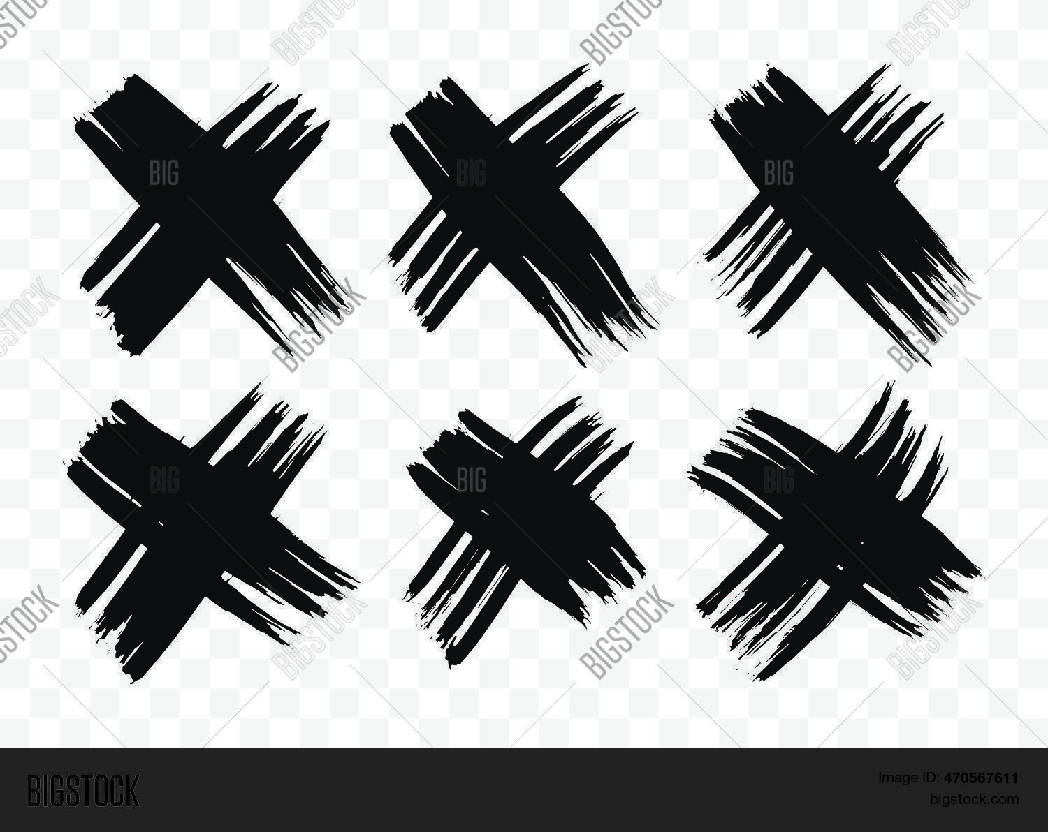 Hand Drawn Brush Vector & Photo (Free Trial) | Bigstock