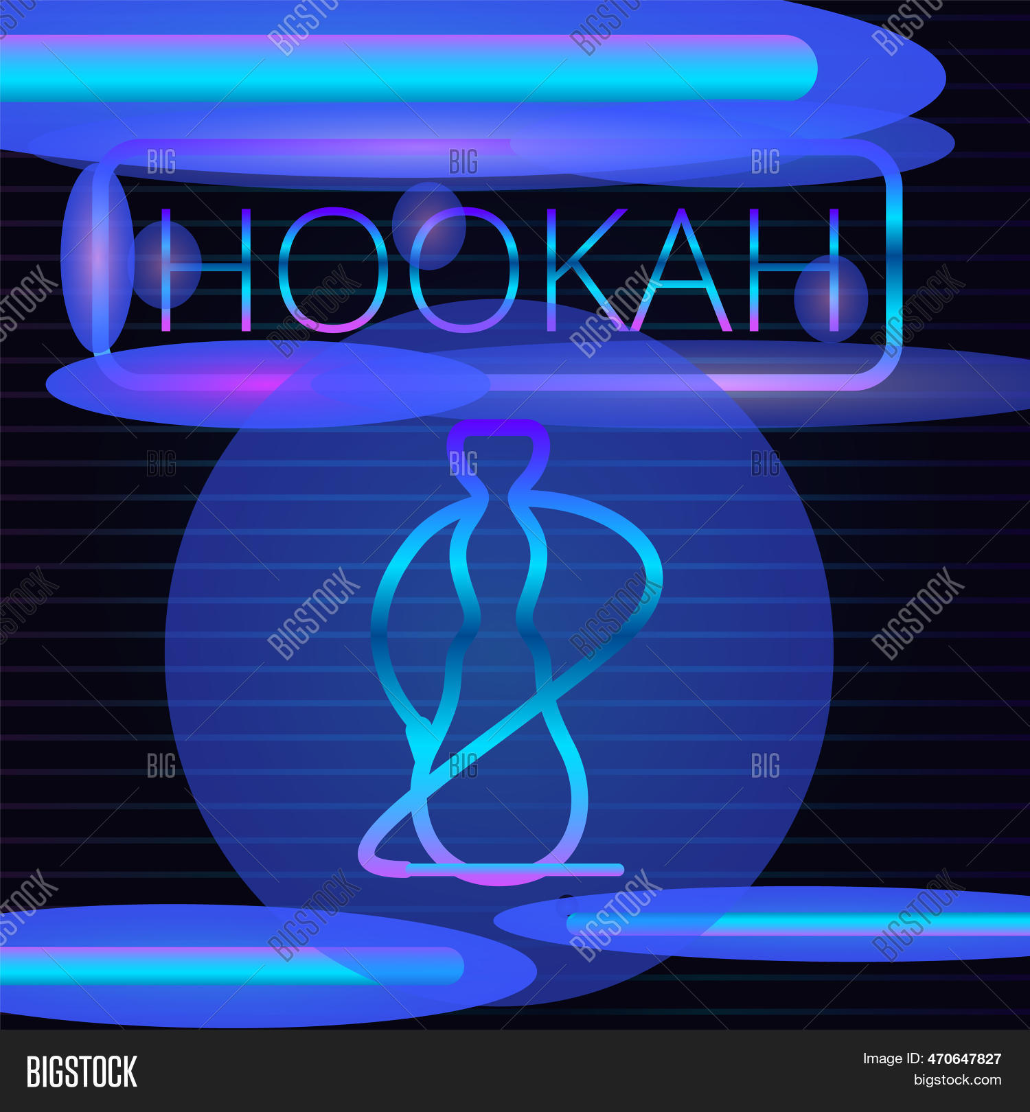 Neon Hookah Concept Image & Photo (Free Trial) | Bigstock