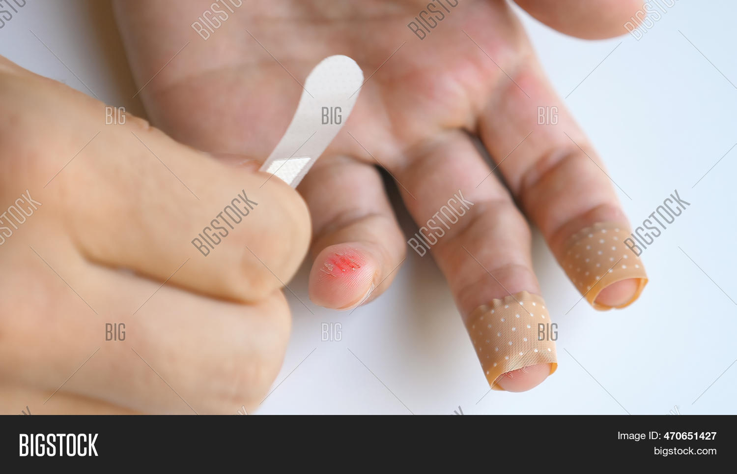 Man Applying Band Aid Image & Photo (Free Trial) | Bigstock