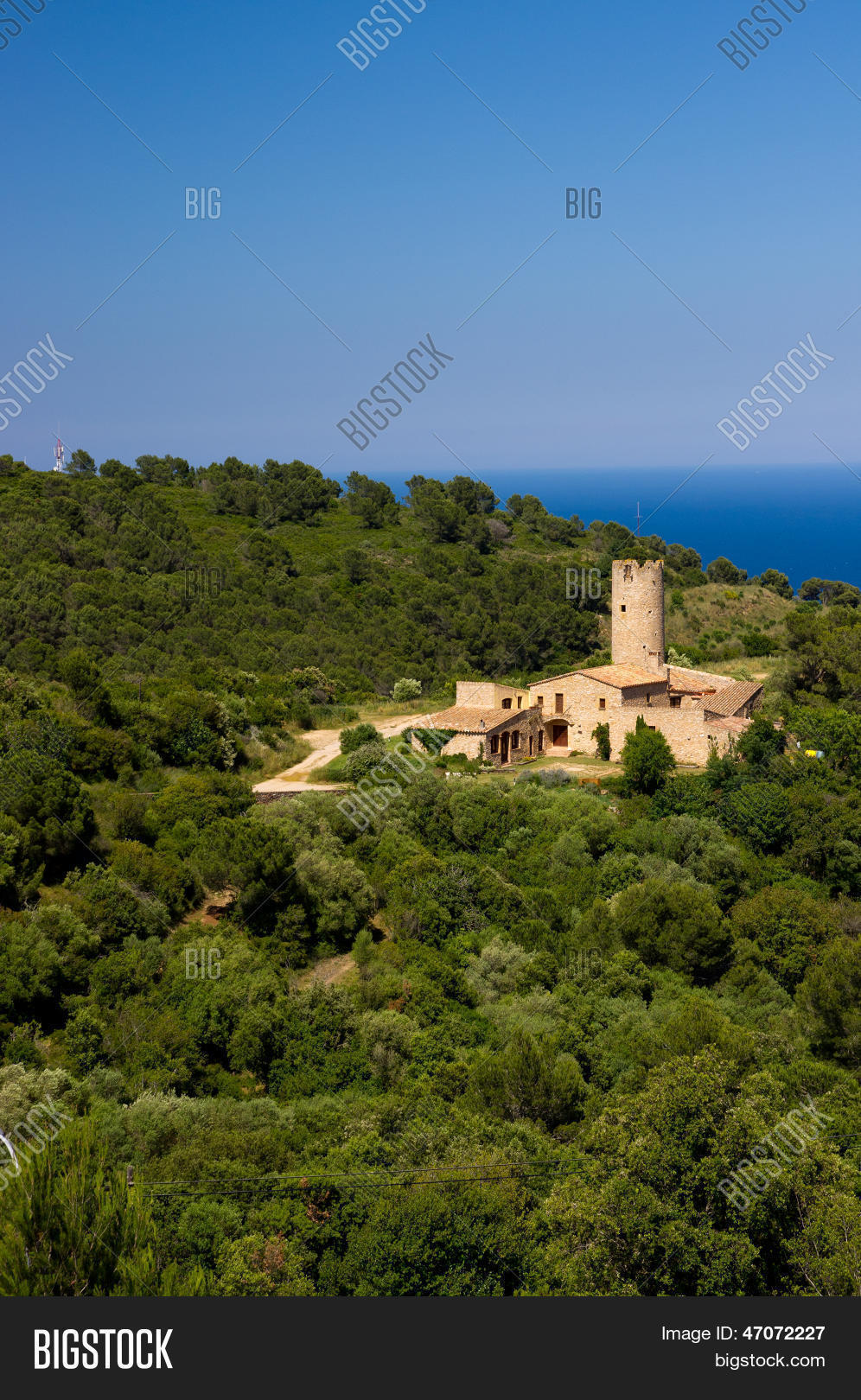 Castle-house Begur Image & Photo (Free Trial) | Bigstock