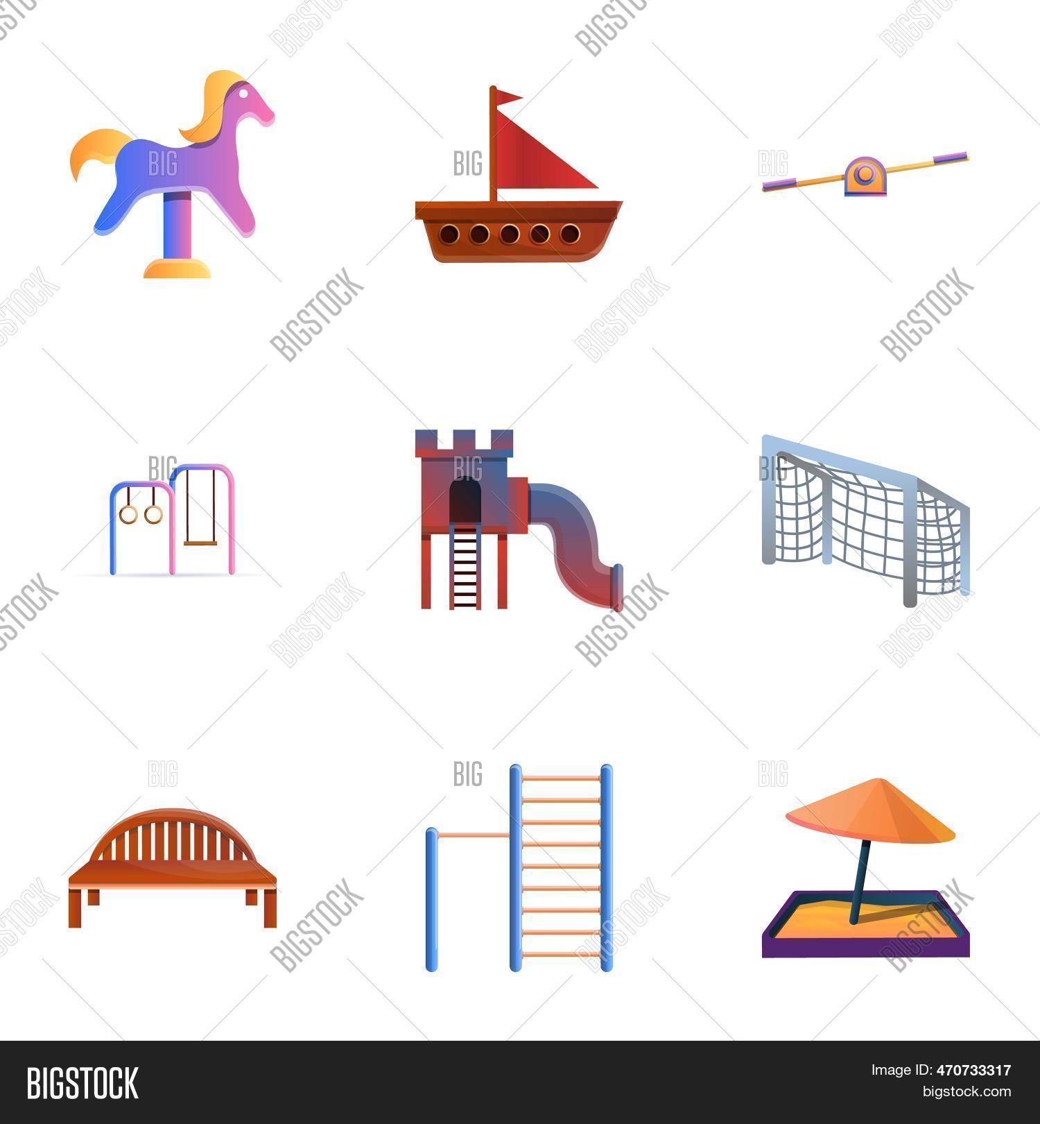Kids Playground Icon Image & Photo (Free Trial) | Bigstock