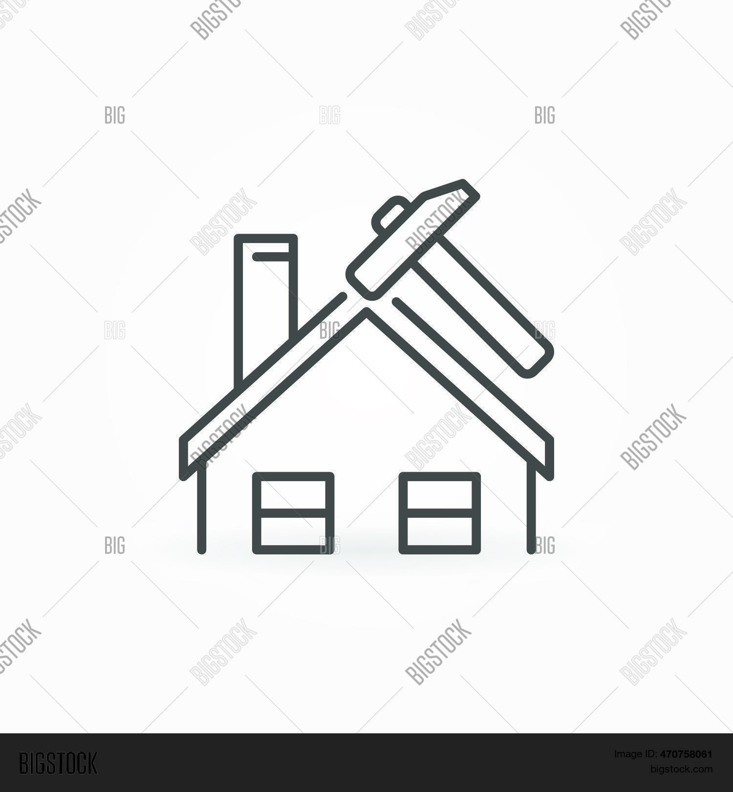 Roof Repair Vector Vector & Photo (Free Trial) | Bigstock