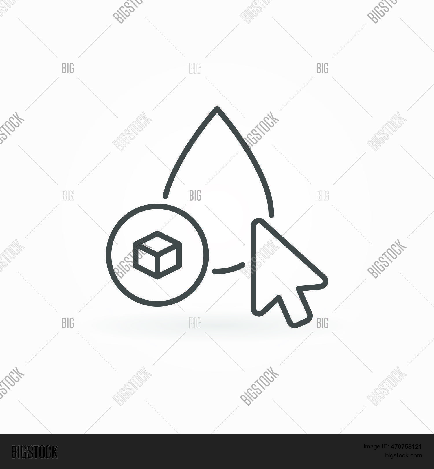 Mouse Cursor On Blood Vector & Photo (Free Trial) | Bigstock