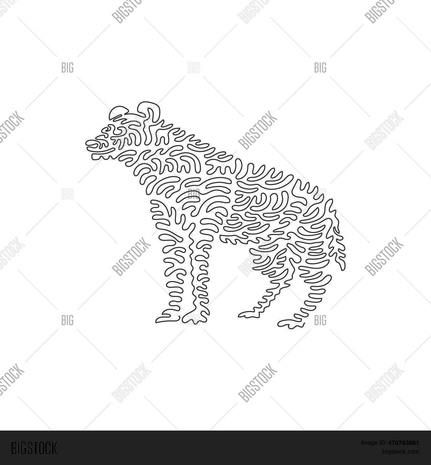 Continuous Curve One Vector And Photo Free Trial Bigstock