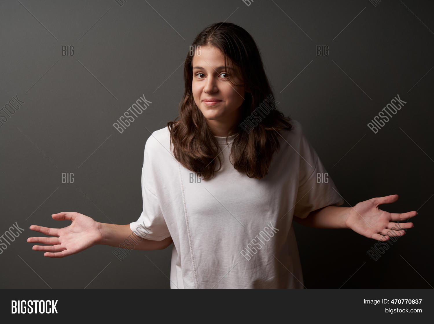 Smiling Confused Teen Image & Photo (Free Trial) | Bigstock