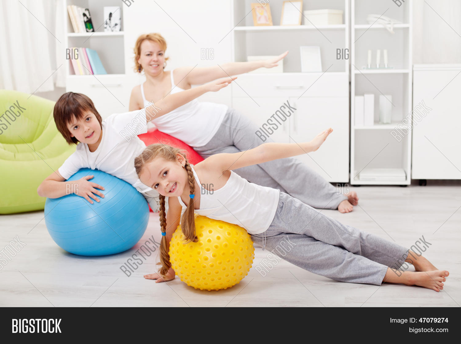 Kids Exercising Their Image & Photo (Free Trial) | Bigstock