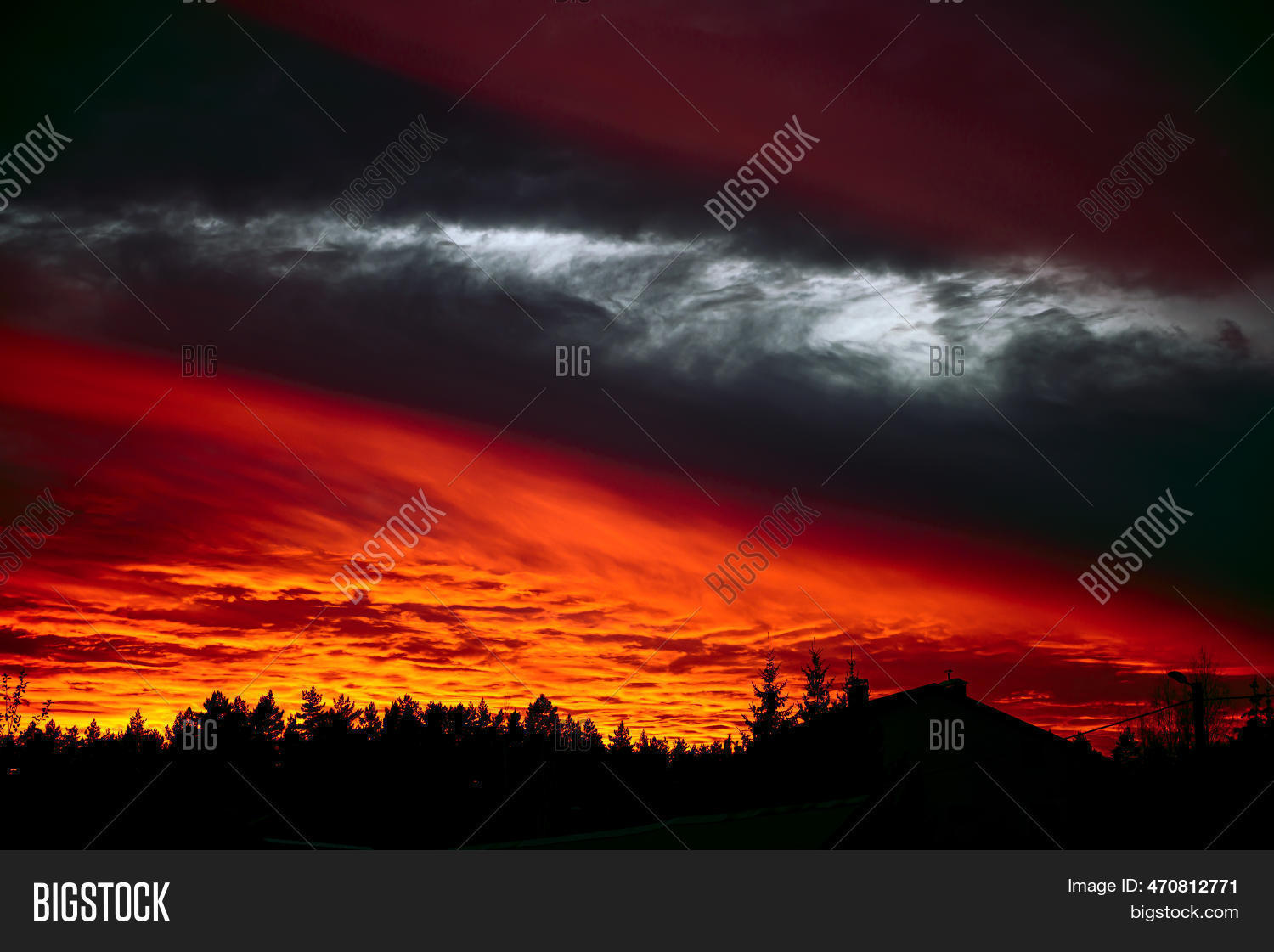 Black Red Sky Clouds. Image & Photo (Free Trial) | Bigstock