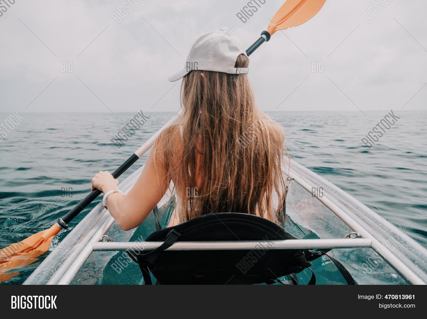 Woman Kayak Back View Image & Photo (Free Trial) | Bigstock