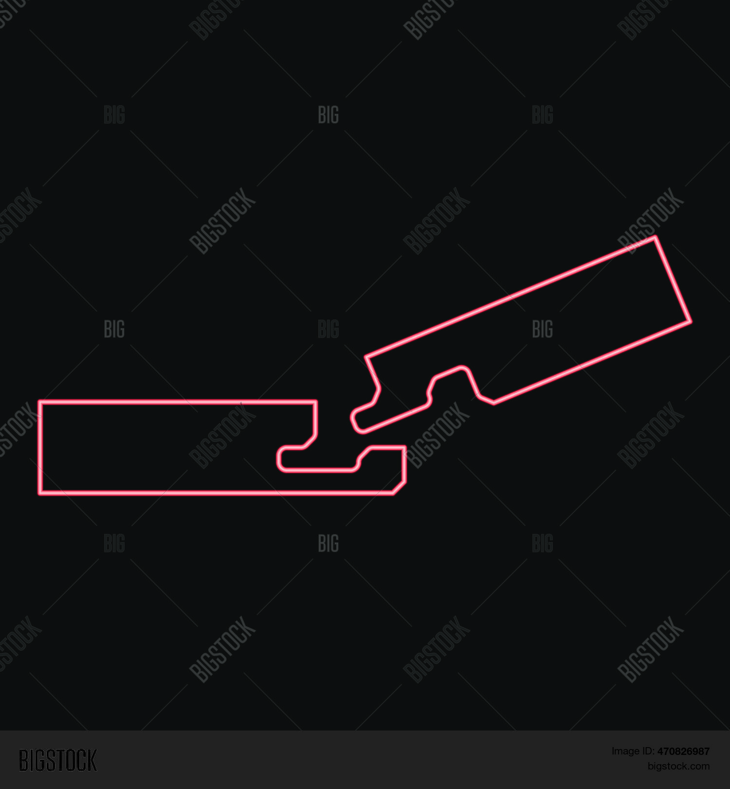 Neon Connection Two Vector & Photo (Free Trial) | Bigstock