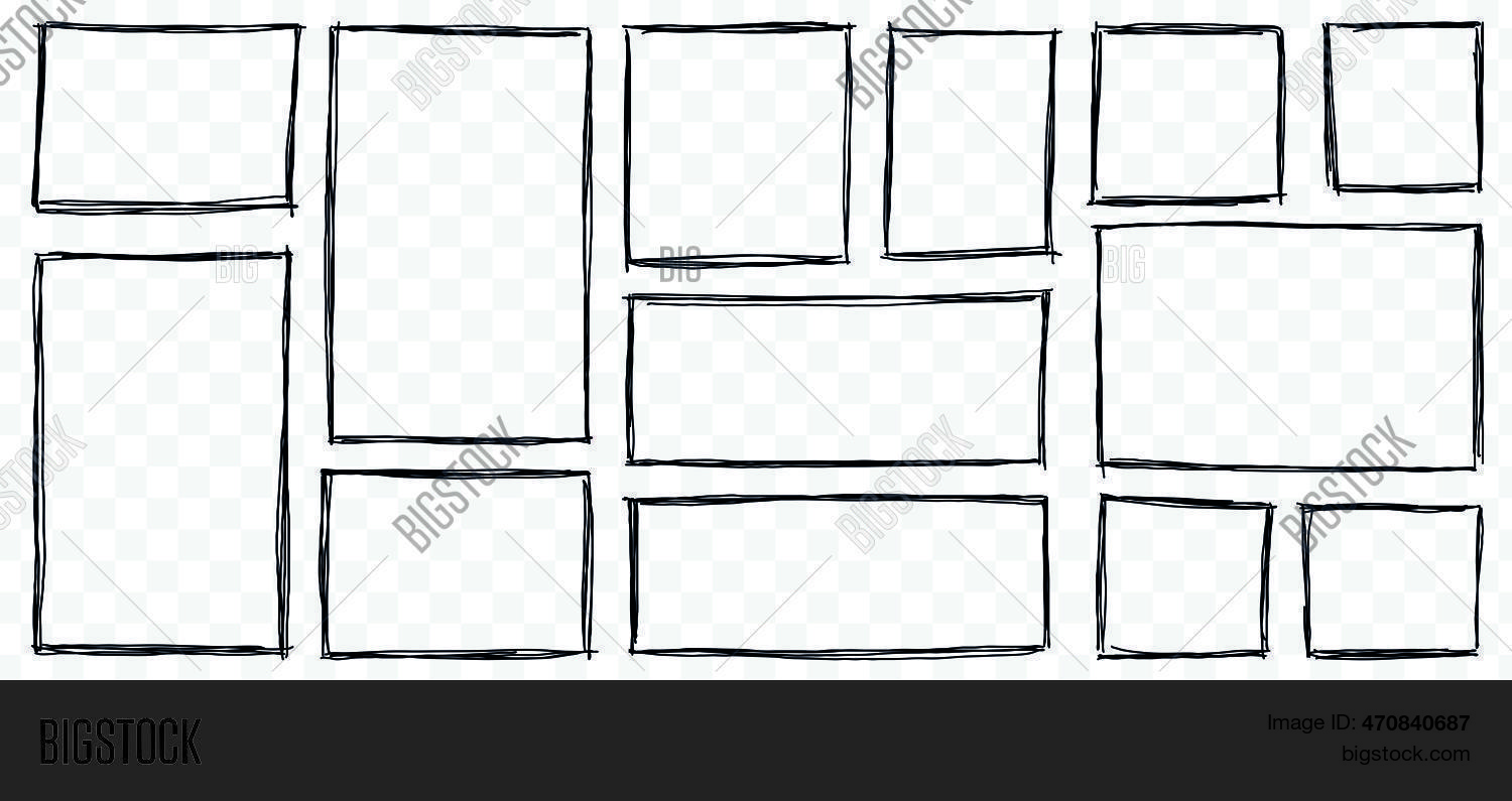 Rectangle Frame Line Vector & Photo (Free Trial) | Bigstock