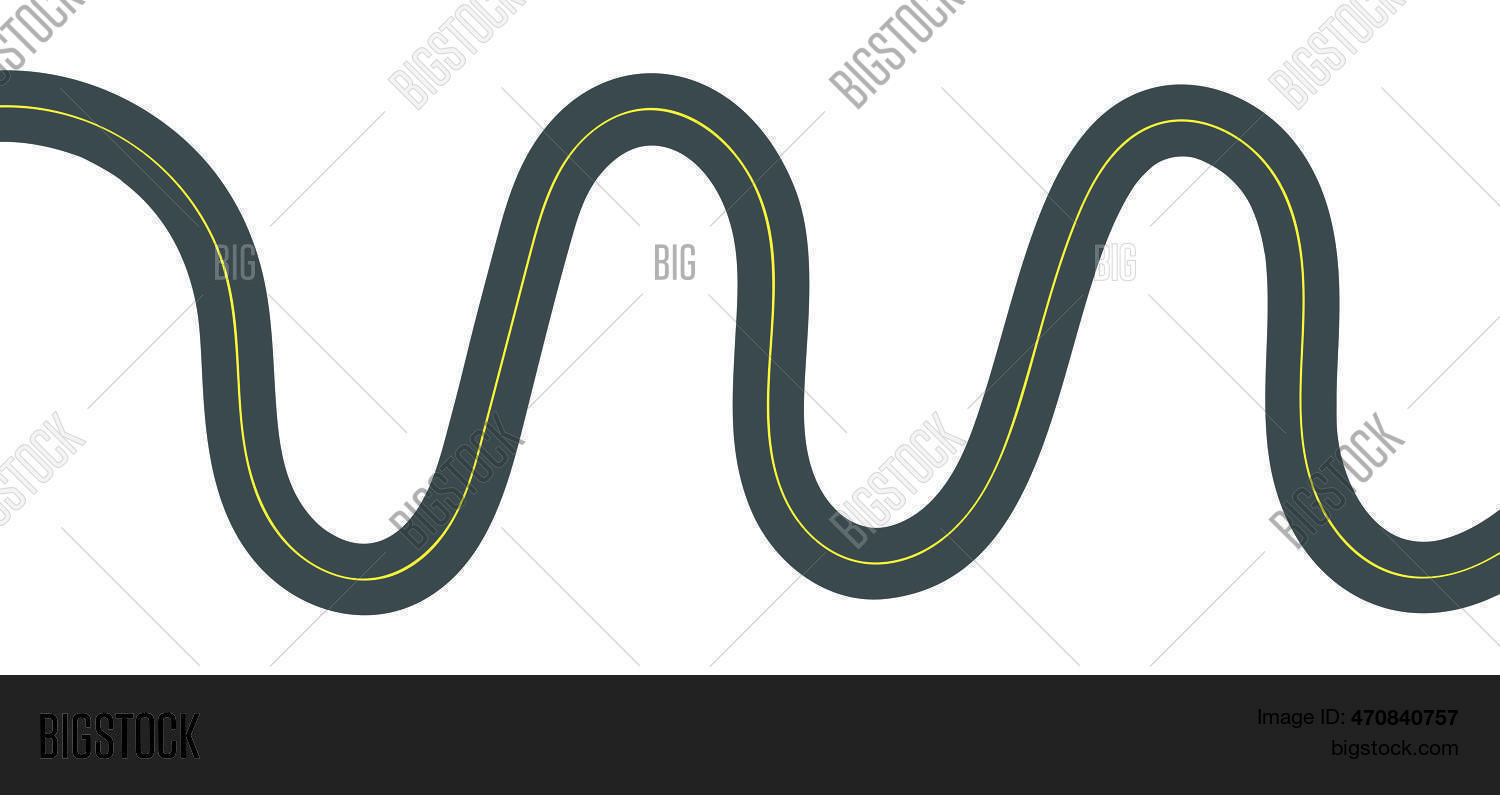 Top View On Road Map Vector & Photo (Free Trial) | Bigstock