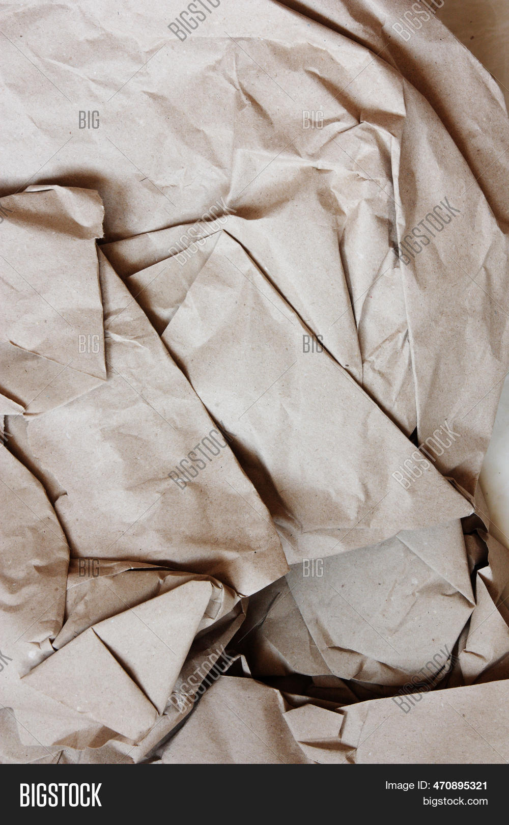 Crumpled Brown Paper Image & Photo (Free Trial) | Bigstock