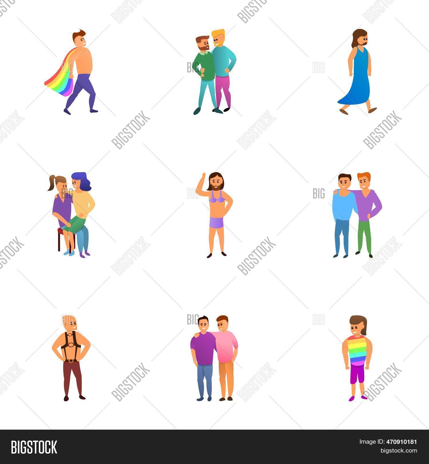 Lgbt People Icon Set. Image & Photo (Free Trial) | Bigstock