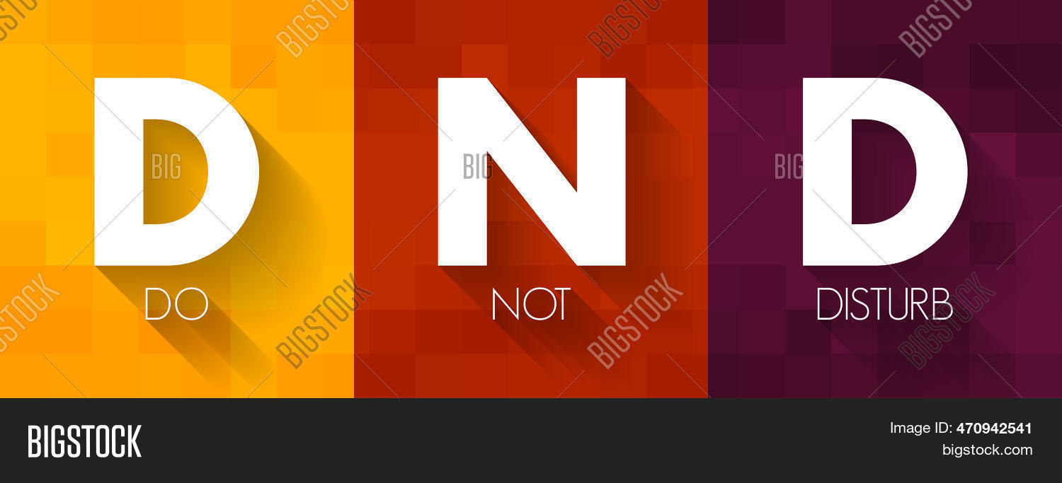 Dnd - Do Not Disturb Image & Photo (Free Trial) | Bigstock