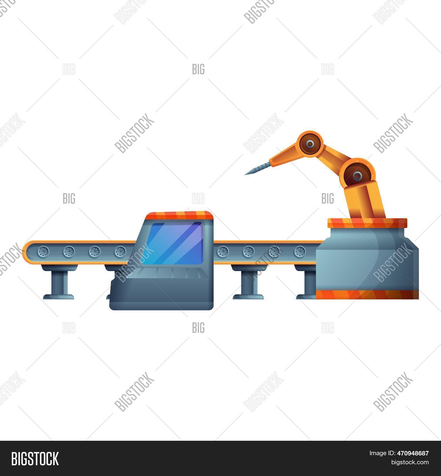 Car Assembly Line Icon Image & Photo (Free Trial) | Bigstock
