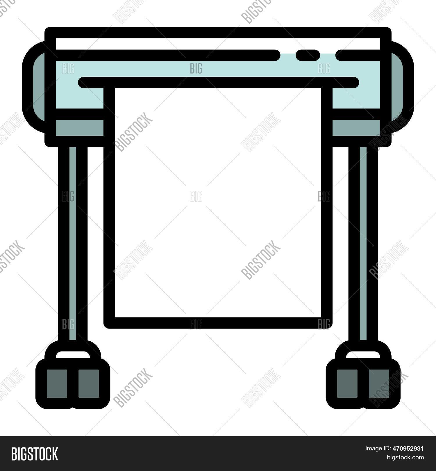Plotter Icon. Outline Image & Photo (Free Trial) | Bigstock