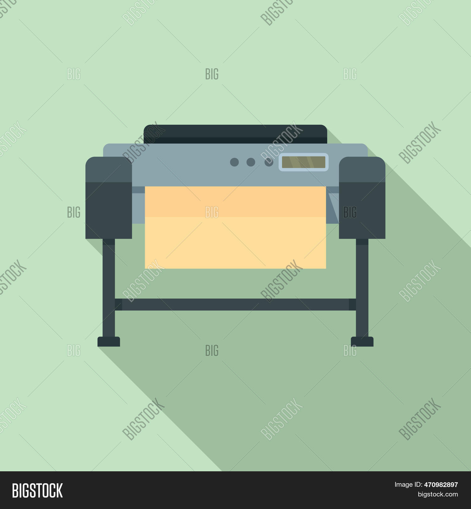 Printer Plotter Icon. Image & Photo (Free Trial) | Bigstock