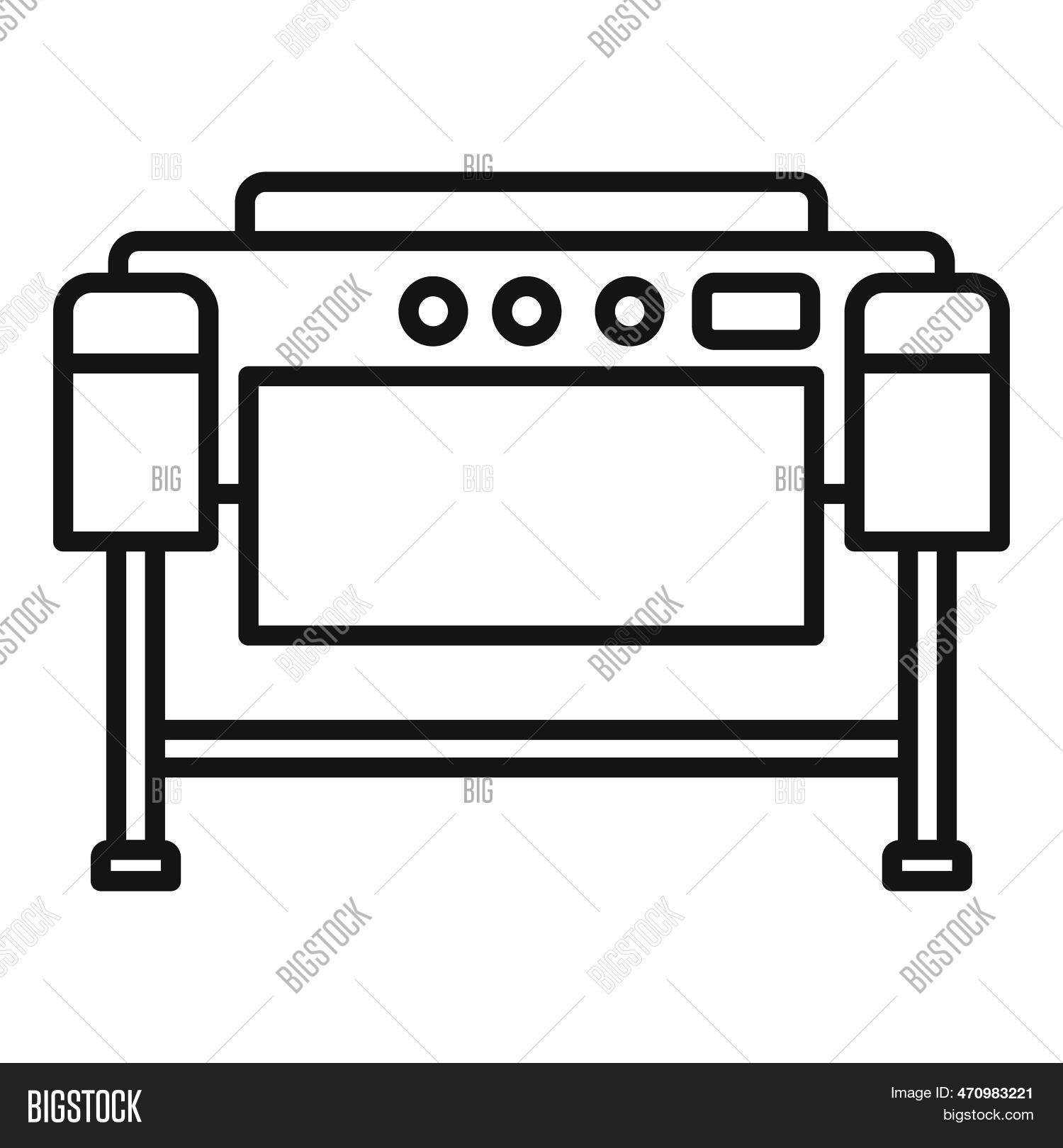 Printer Plotter Icon. Image & Photo (Free Trial) | Bigstock