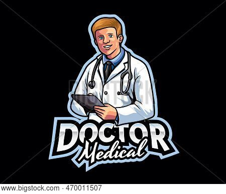 Doctor Mascot Logo Vector & Photo (Free Trial) | Bigstock