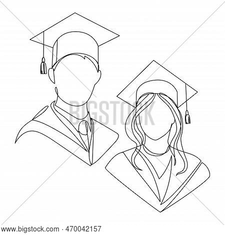 Line Art Students Vector & Photo (Free Trial) | Bigstock