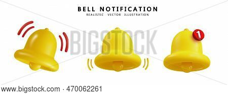 Bell 3d Icons Bell Vector & Photo (Free Trial) | Bigstock