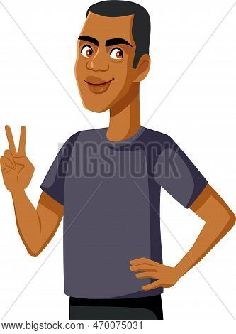 Man Indicating Two Vector & Photo (Free Trial) | Bigstock