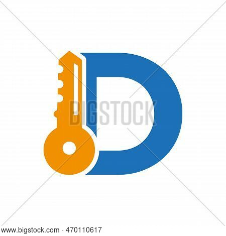 Letter D Key Logo Vector & Photo (Free Trial) | Bigstock