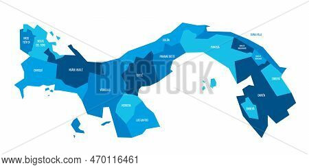Panama Political Map Vector & Photo (Free Trial) | Bigstock