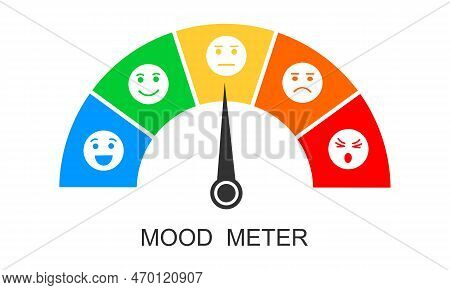 Mood Meter. Gauge Vector & Photo (Free Trial) | Bigstock