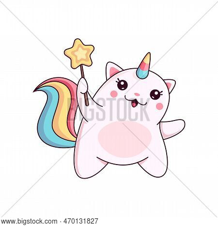 Cartoon Caticorn Vector & Photo (Free Trial) | Bigstock