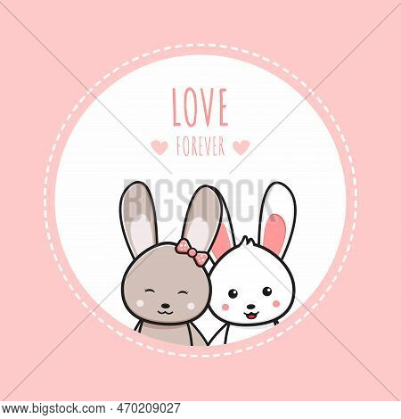 Cute Rabbit 矢量图和照片（免费试用） | Bigstock
