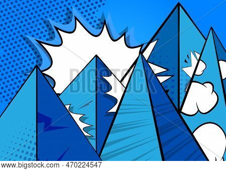 Comic Book Blue Vector & Photo (Free Trial) | Bigstock