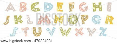 Cute Spring Alphabet Vector & Photo (Free Trial) | Bigstock