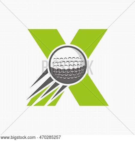 Letter X Golf Logo Vector & Photo (Free Trial) | Bigstock