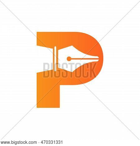 Initial Letter P Pen Vector & Photo (Free Trial) | Bigstock